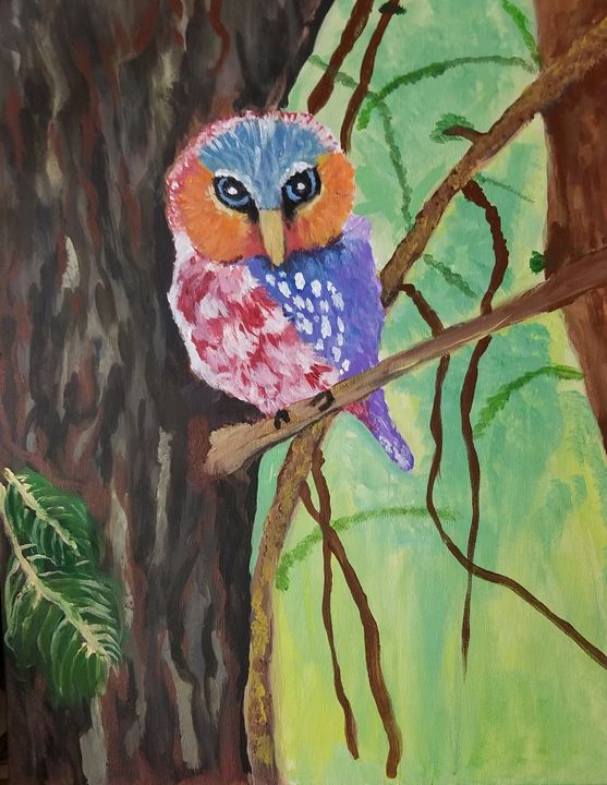 Owl Territory - Hidden Code Studios - Paintings & Prints, Animals ...