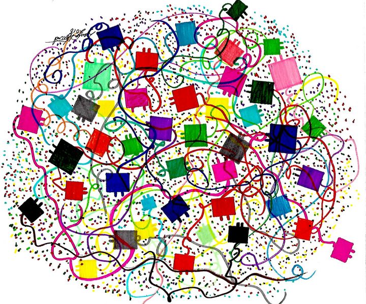 Unpluged - Peanut Gallery 6777 - Drawings & Illustration, Abstract ...