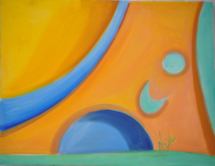 Moon Art - Neil's Original Art - Paintings & Prints, Abstract ...