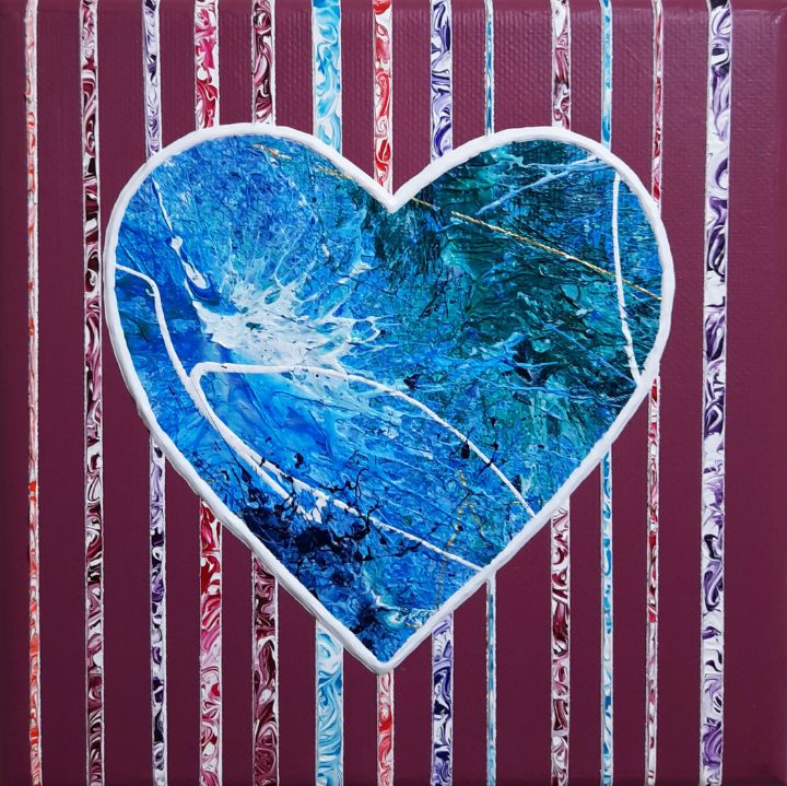 A little Love 6 - Simon Slater - Paintings & Prints, Abstract, Collage ...