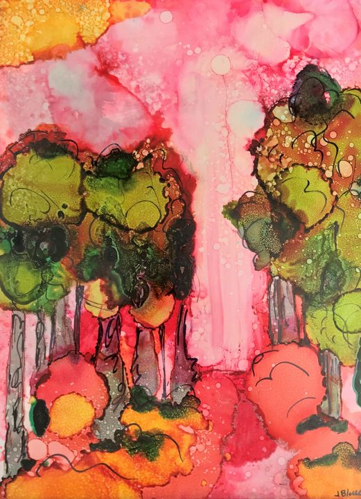 The Woods Near New Paltz - Judy Block - Paintings & Prints, Fantasy ...
