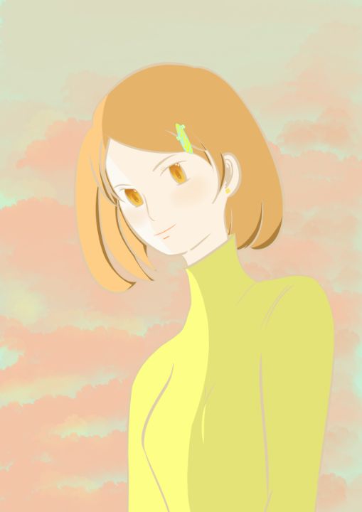 Sunset enjoyer - Lenamon - Digital Art, People & Figures, Animation ...