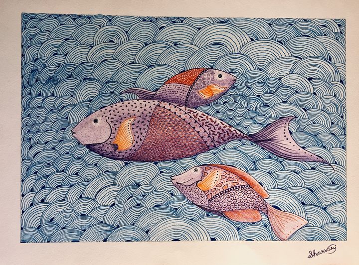 Sharvari - Paintings & Prints, Drawings & Illustration