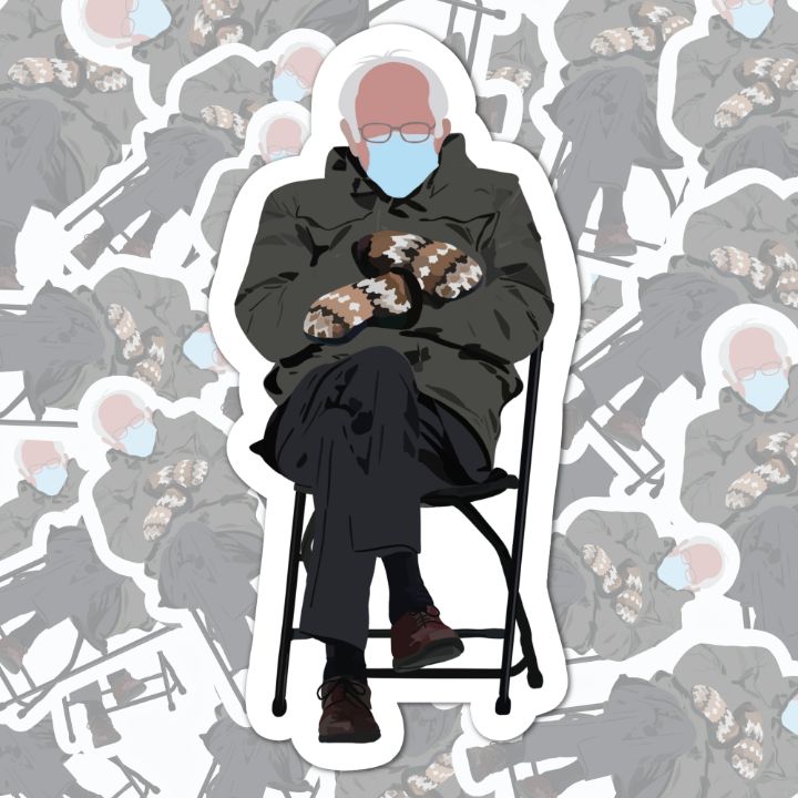 Bernie Sanders Meme Sticker - CharysArtStudio - Crafts & Other Art ...