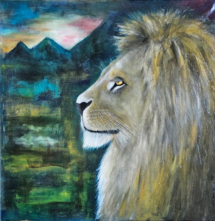 My Lion - Studio Dina V - Paintings & Prints, Animals, Birds, & Fish ...