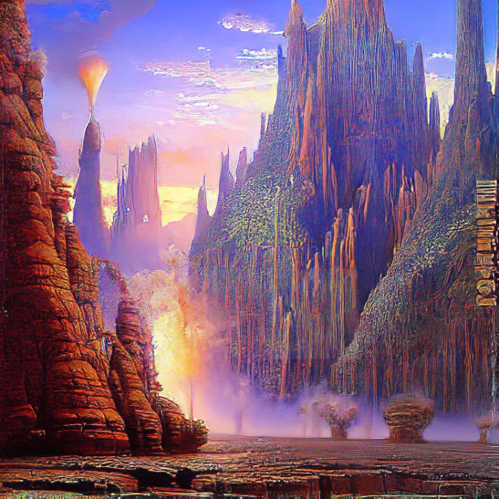Abstract Fantasy Landscape (5) - MaiikeArtsDesign - Digital Art ...