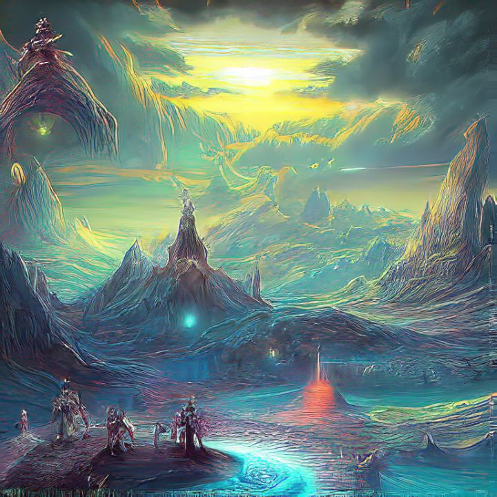 Abstract Fantasy Landscape (7) - MaiikeArtsDesign - Digital Art ...