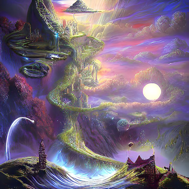 Abstract Fantasy Landscape (10) - MaiikeArtsDesign - Digital Art ...