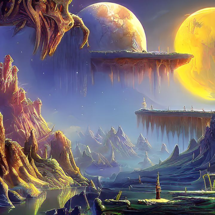 Abstract Fantasy Landscape (11) - MaiikeArtsDesign - Digital Art & AI ...