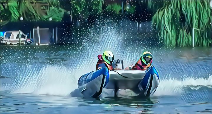 Motor Boat Racing (1) - V2 - MaiikeArtsDesign - Digital Art, Vehicles ...