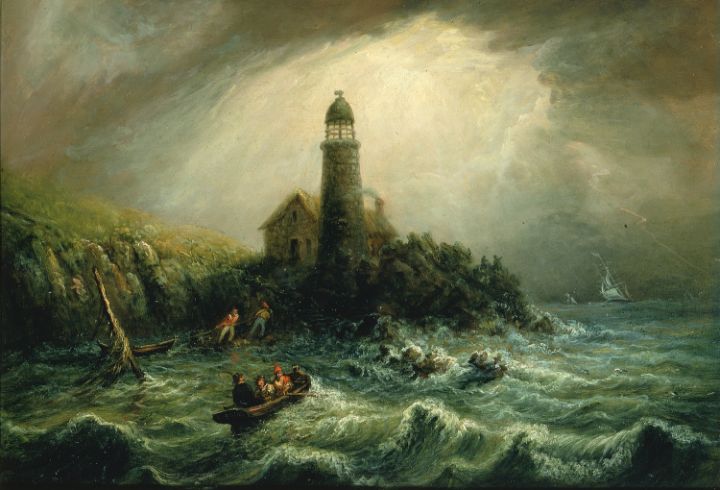 Sea View of Cape Poge Lighthouse - Unique Artworks Collection ...