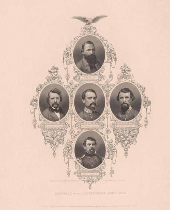 Generals Confederate Army No 2 - Unique Artworks Collection - Paintings ...