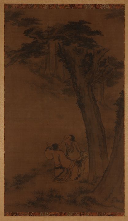 Two figures on a hillside under tree - Unique Artworks Collection ...