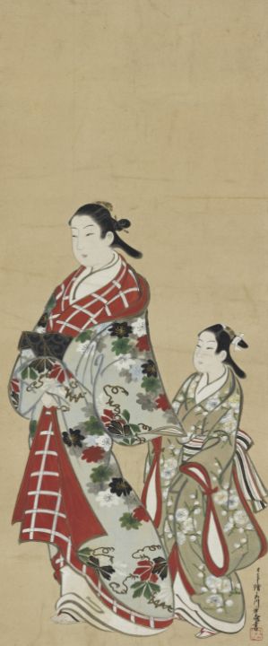 Yujo and her understudy - Unique Artworks Collection - Paintings ...