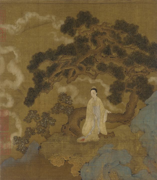 Lady Under a Gnarled Pine Tree - Unique Artworks Collection - Paintings ...