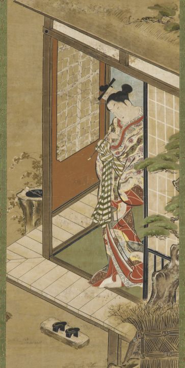 A yujo with a pipe - Unique Artworks Collection - Paintings & Prints ...