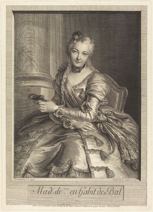 Mme de M en habit de bal - Unique Artworks Collection - Paintings ...