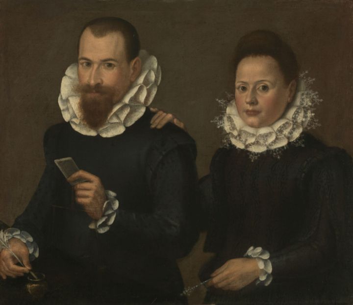 Double Portrait - Unique Artworks Collection - Paintings & Prints, People & Figures, Portraits ...