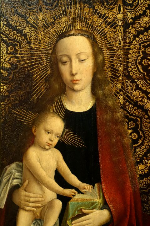 Mother of God Enthroned with Angel M - Unique Artworks Collection ...