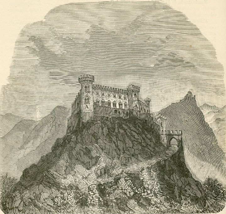 Avigliana Castle woodcut - Unique Artworks Collection - Paintings ...