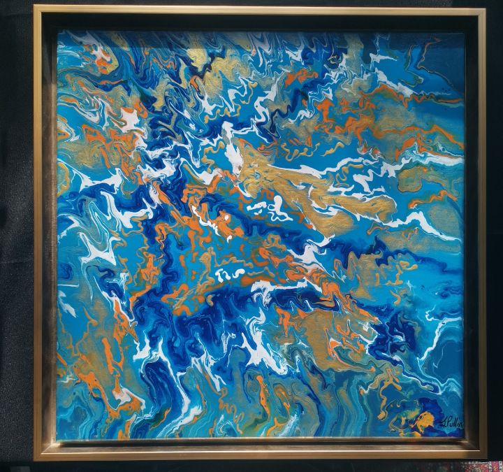Into The Blue - Jennifer Pullin Art - Paintings & Prints, Abstract ...