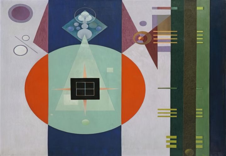 DARK SQUARE 1938 - Rudolf Bauer - Paintings & Prints, Abstract, Color ...