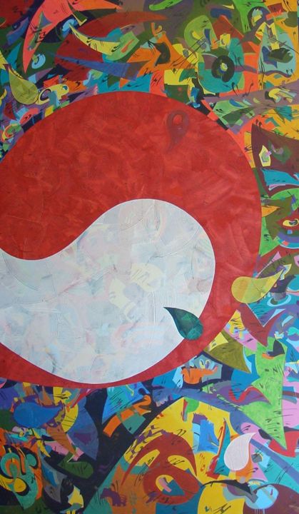 YangYin. Leaves in the Wind - Holotropic Art by Edi APOSTU - Paintings ...