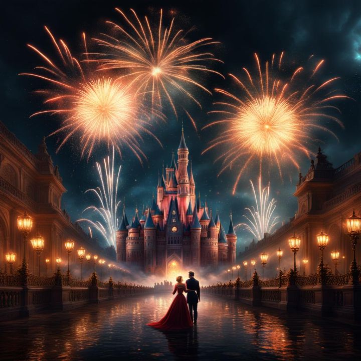 New year celebration with fireworks - Technocanvas art Gallery - Digital Art & AI, Entertainment ...