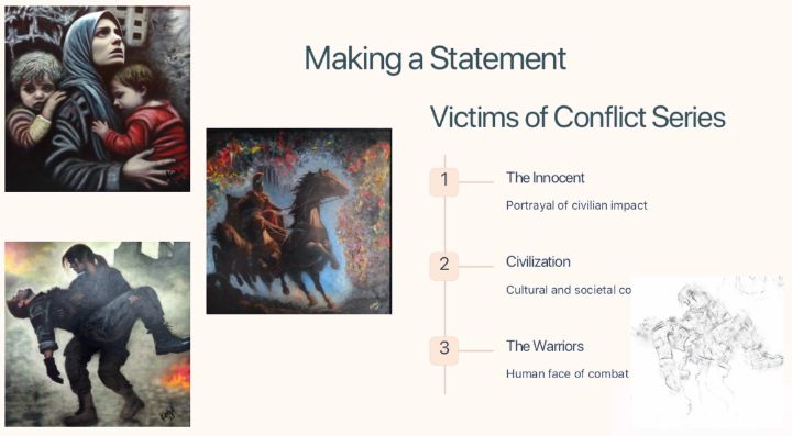 Victims of Conflict SAVE $9,500 - Sam "Ketch" Monet - Paintings ...