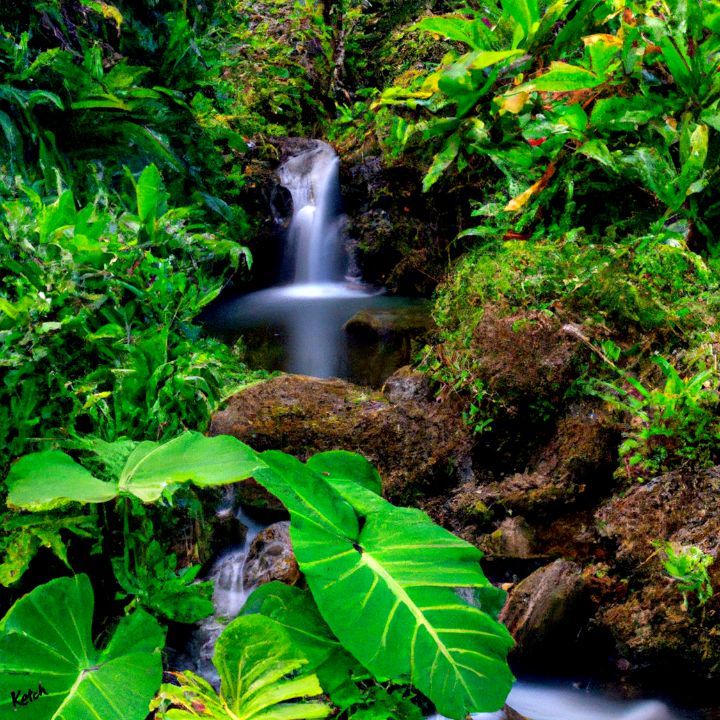 Aina Haina Valley - Hawaii - Sam "Ketch" Monet - Paintings & Prints ...