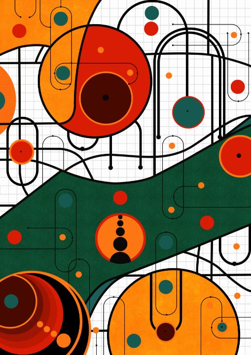 Bauhaus Abstract Painting - Alan Thompson Art - Digital Art & AI ...