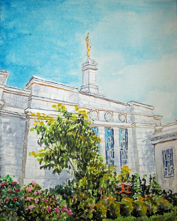 Spokane Washington LDS Temple - Bekablo Creations - Paintings & Prints ...