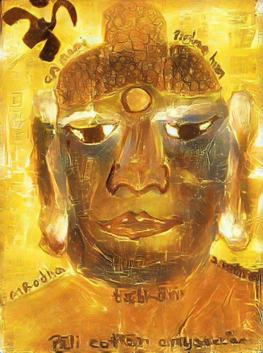 Golden Buddha - The People's Dog - Digital Art & AI, Religion ...