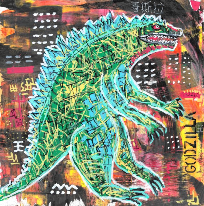 Godzilla - The People's Dog - Paintings & Prints, Entertainment, Movies ...