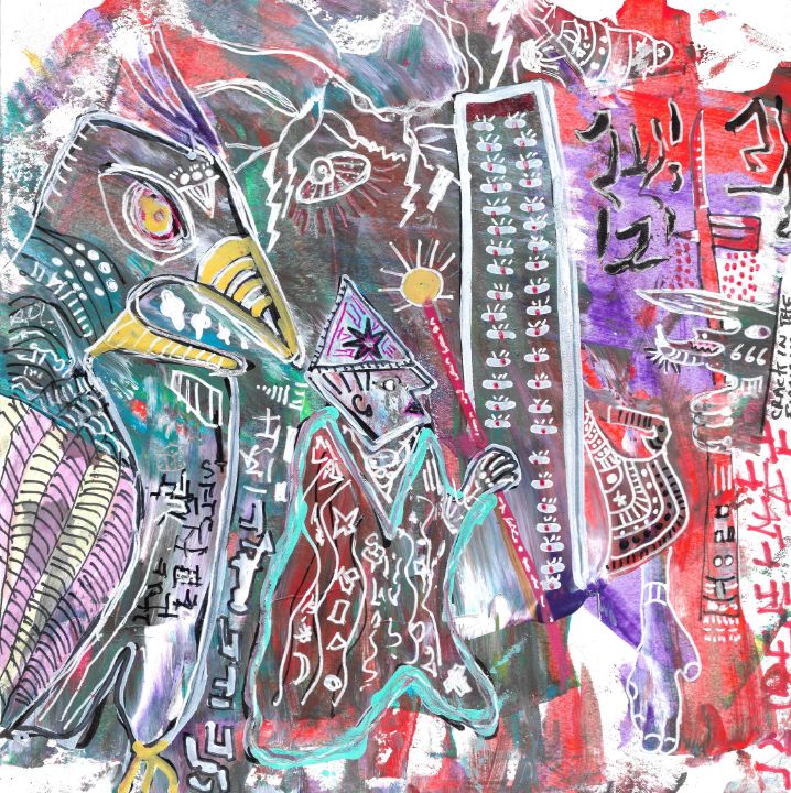 The Crow, The Wizard, and Satan - The People's Dog - Paintings & Prints ...