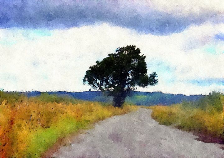 Tree On A Yorkshire Moor - Trevor Harvey Art - Digital Art & AI ...