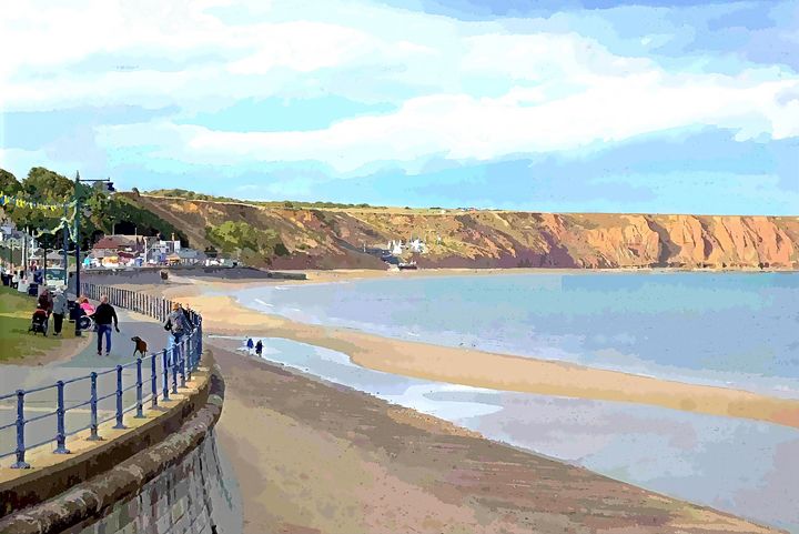 Filey, North Yorkshire, England. - Trevor Harvey Art - Paintings ...