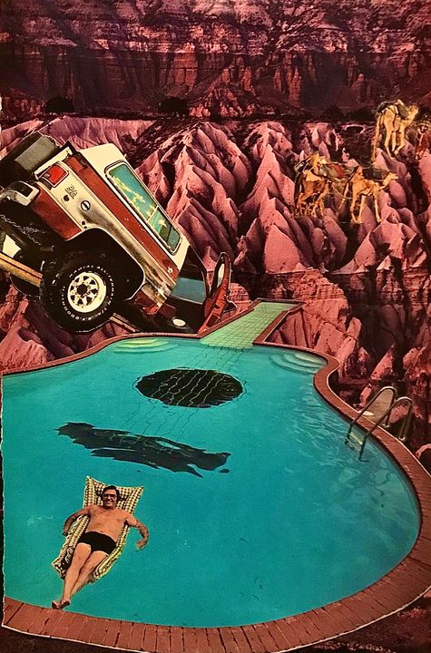 Just another day in paradise - Recycled Collages - Paintings & Prints ...
