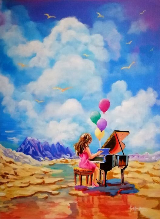 Concerto - Barbs.Bagtas Artlife - Paintings & Prints, People & Figures ...