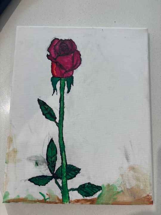 A solo rose - Zack’s Art - Paintings & Prints, Flowers, Plants, & Trees ...