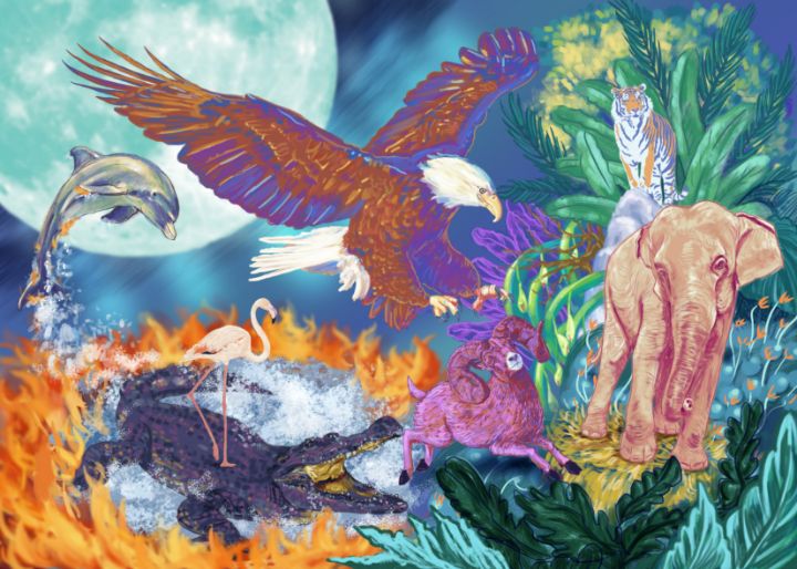 Fantasy Art of Wildlife - Best Wall art - Paintings & Prints, Animals ...