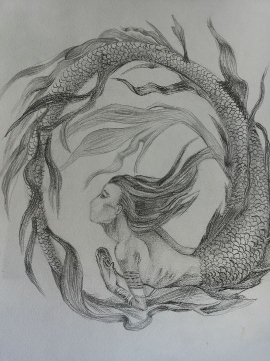 Mermaid - Justine - Drawings & Illustration, Fantasy & Mythology, Other ...