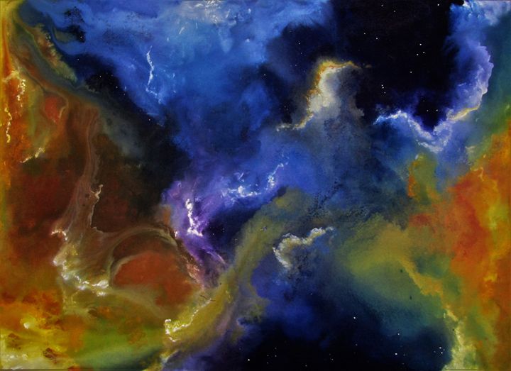 Stellar NurserySeries/Phoenix Rising - LA Short - Paintings & Prints ...