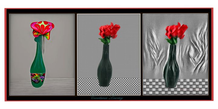 Three Lovely Roses - constance lowery - Digital Art & AI, Abstract ...