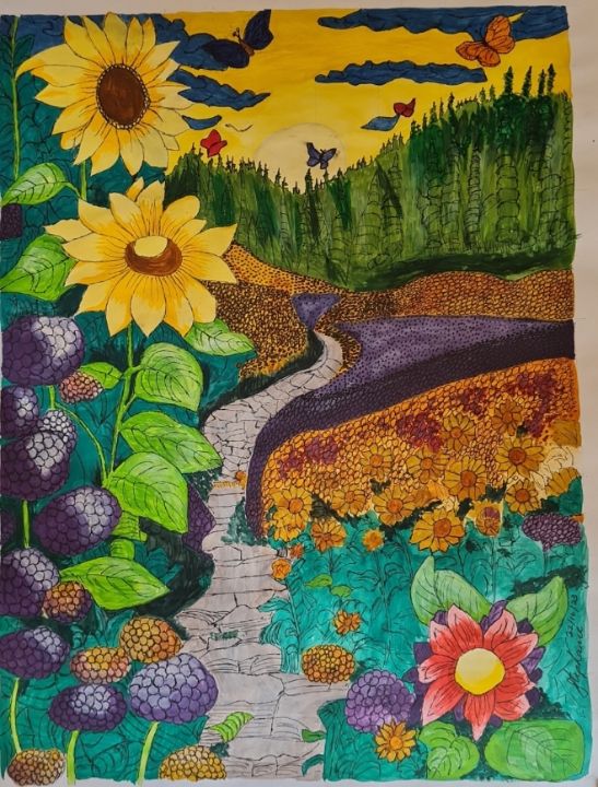 Nature and forest landscape - Steph Art - Drawings & Illustration ...