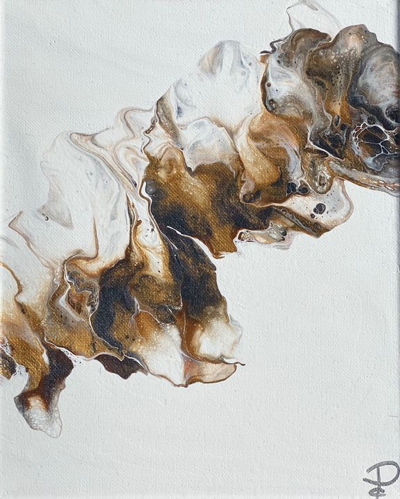 Flow Gold 2 - PammyzPaintz - Paintings & Prints, Abstract, Movement ...