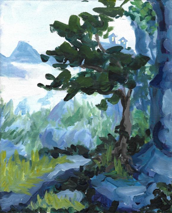 Cloud Mountain 3 - Elise Wright Art - Paintings & Prints, Landscapes ...