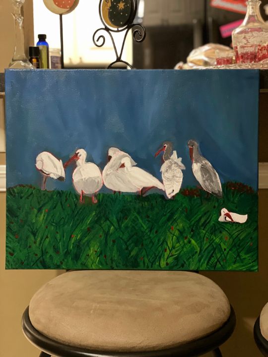 Herons in Miami - Art by Alessi - Paintings & Prints, Animals, Birds ...