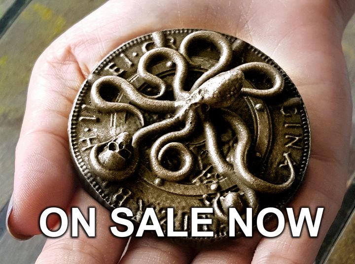 Lucky Octopus Art Skull art octopus - Art by Vya - Sculptures ...