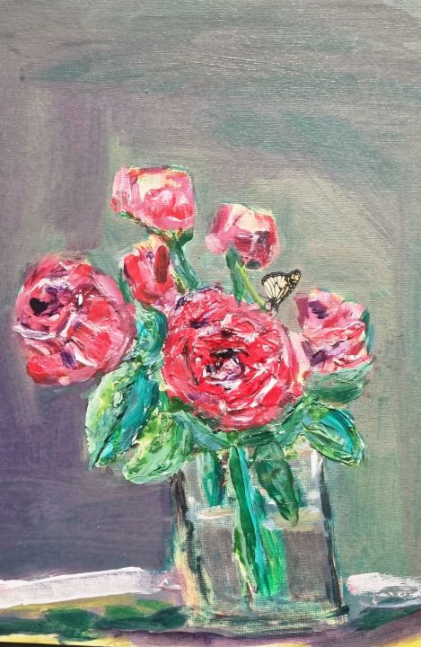 Roses - Trudes - Paintings & Prints, Flowers, Plants, & Trees, Flowers ...